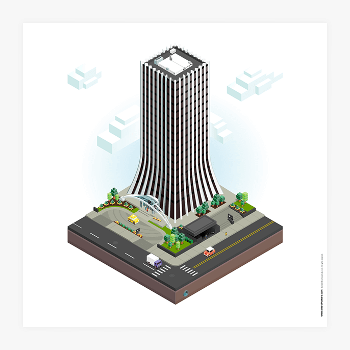 Legacy Tower (Rochester, NY) Poster • Metro Posters